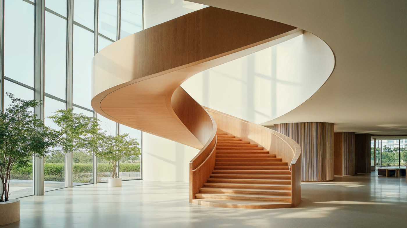 Statement Staircases in Workplace Design - Material Insider