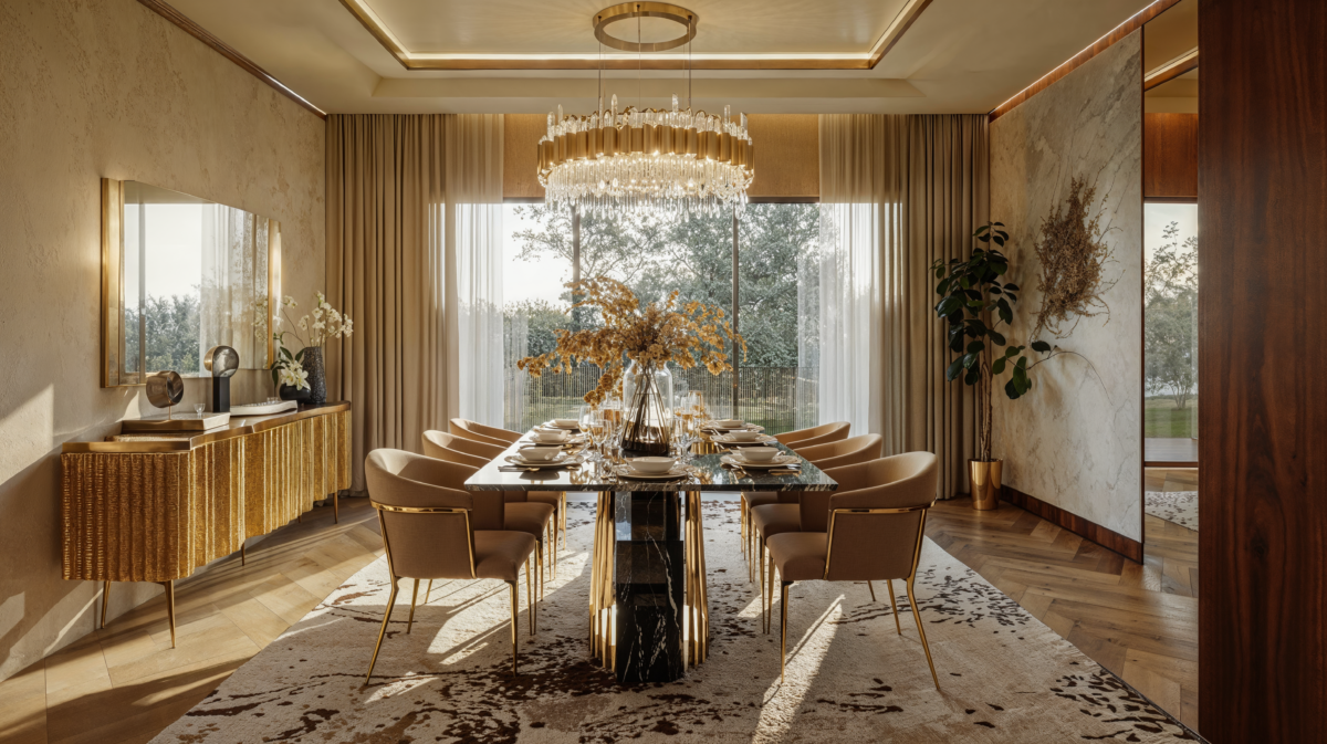 Decadent Dining Rooms - Material Insider